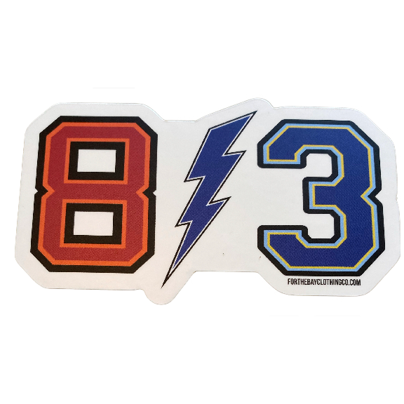 813 Sticker – For the Bay Clothing Co.